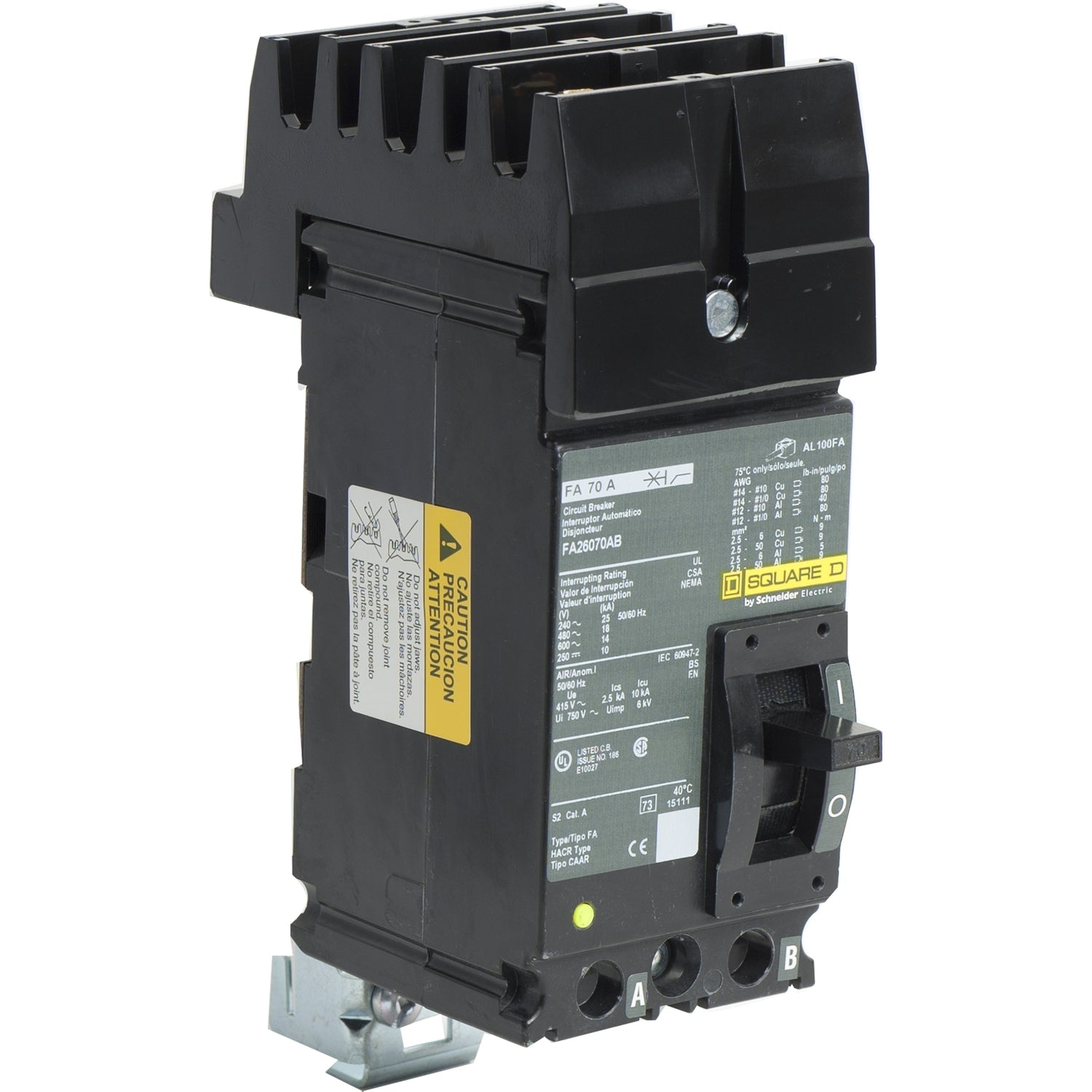 FA26070AB - Square D - Molded Case Circuit Breakers – Canada Breakers