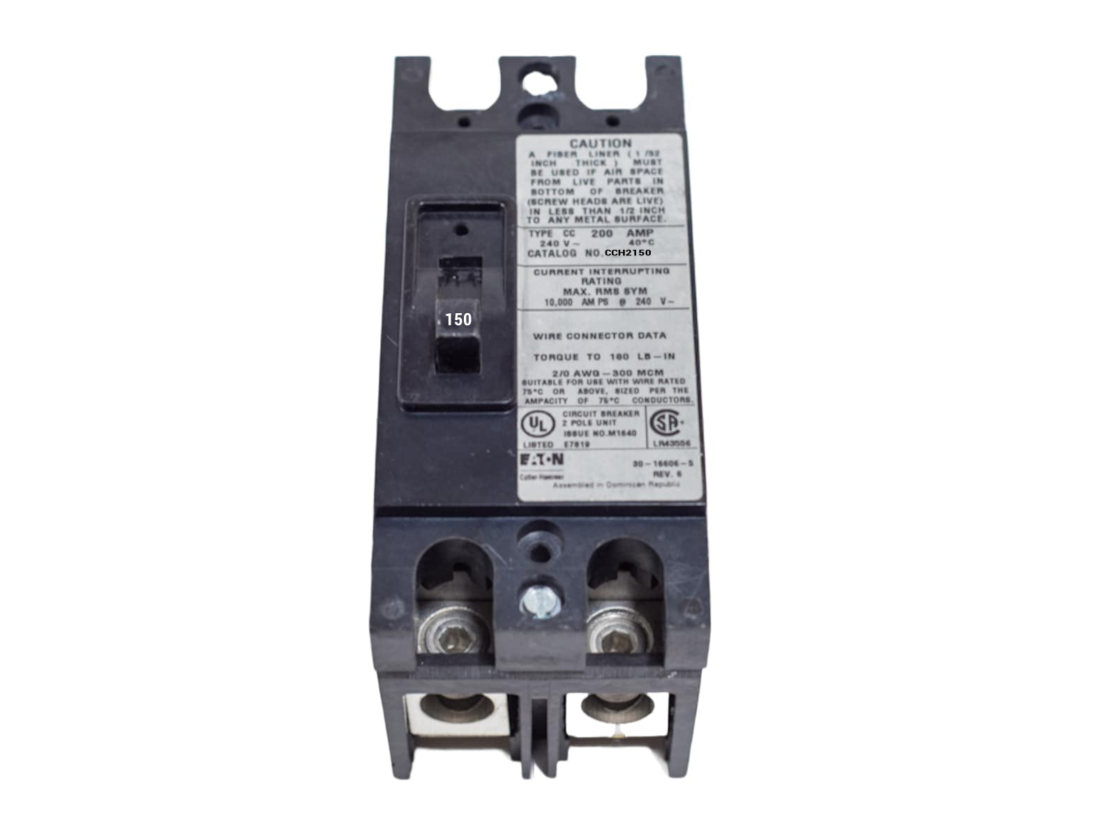 CCH2150 - Eaton - Molded Case Circuit Breakers – Canada Breakers