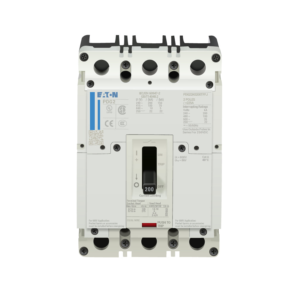 PDG22K0200TFFJ - Eaton - Molded Case Circuit Breakers – Canada Breakers