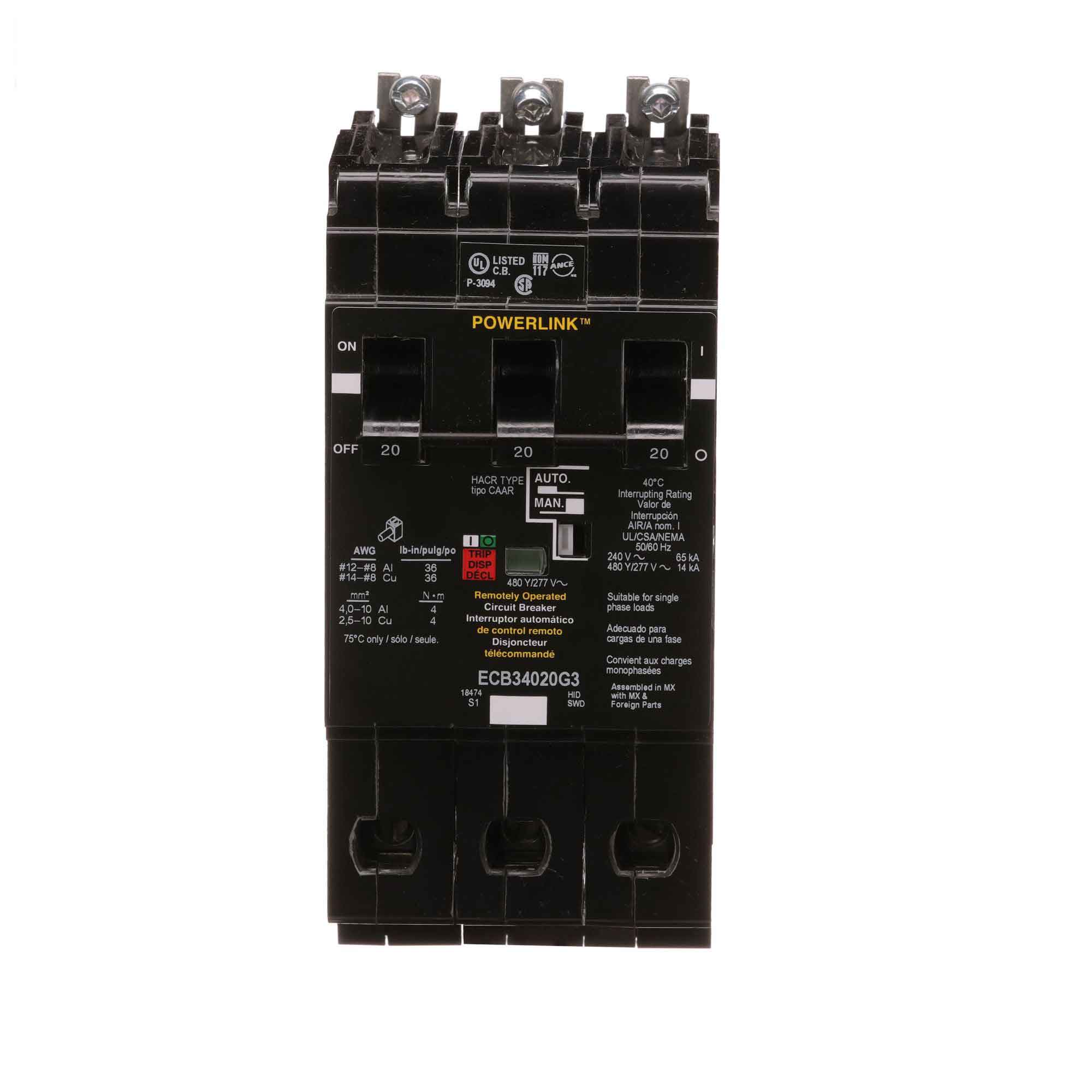 ECB34020G3 - Square D - Molded Case Circuit Breaker – Canada Breakers