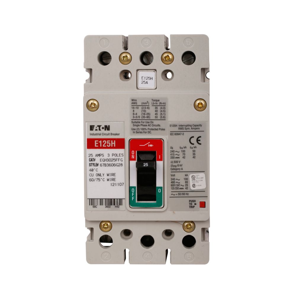 EGH3025FFG - Eaton - Molded Case Circuit Breakers – Canada Breakers