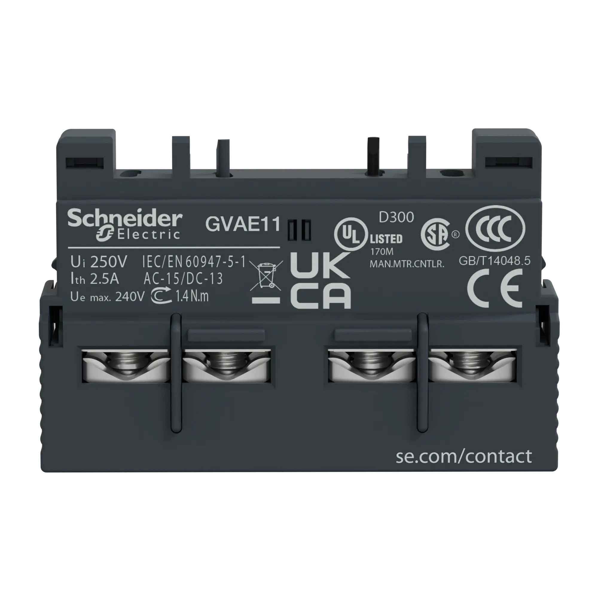 GVAE11 - Square D - Contactor And Motor Starter Auxiliary – Canada Breakers