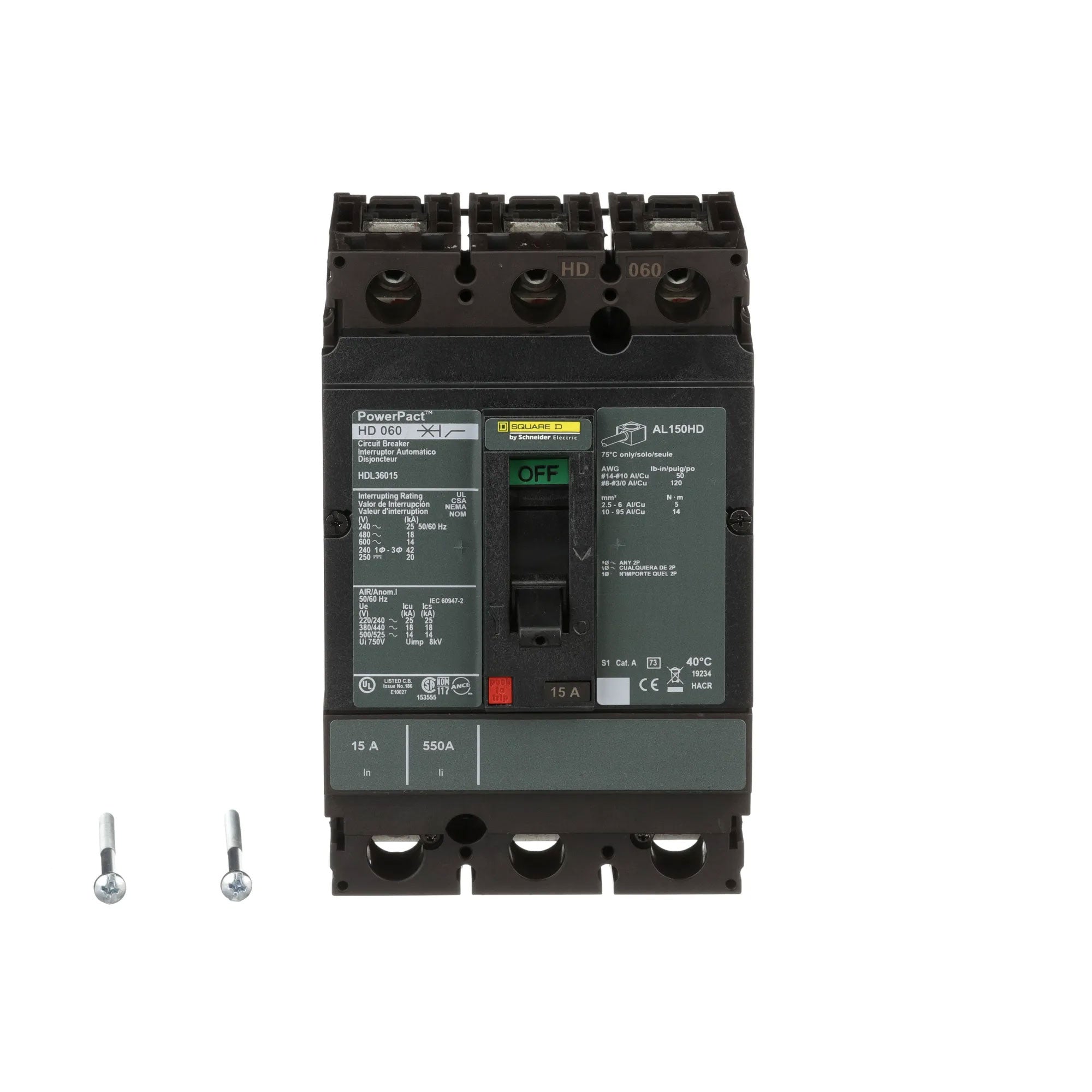 HDL36015 - Square D - Molded Case Circuit Breaker – Canada Breakers