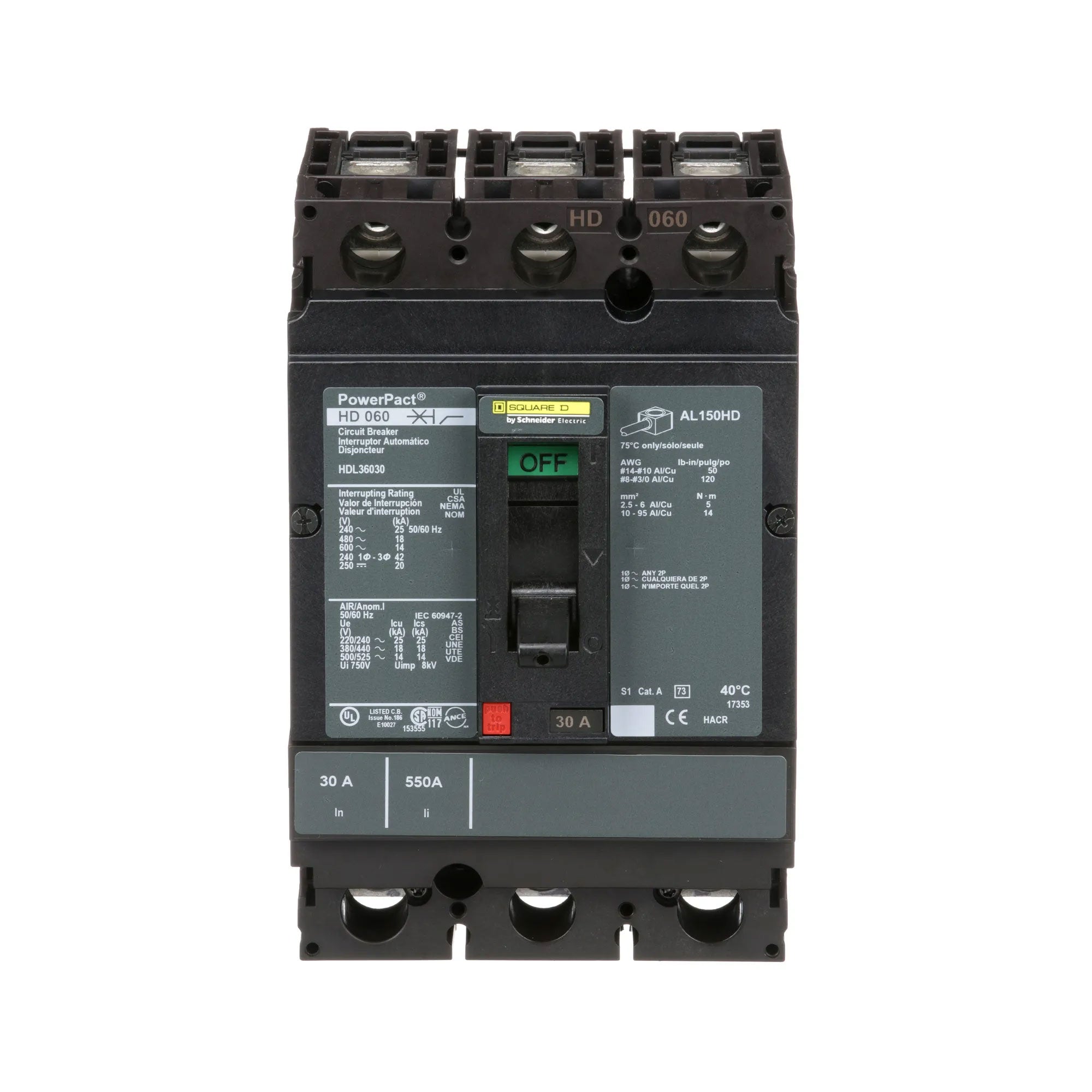 HDL36030 - Square D - Molded Case Circuit Breaker – Canada Breakers
