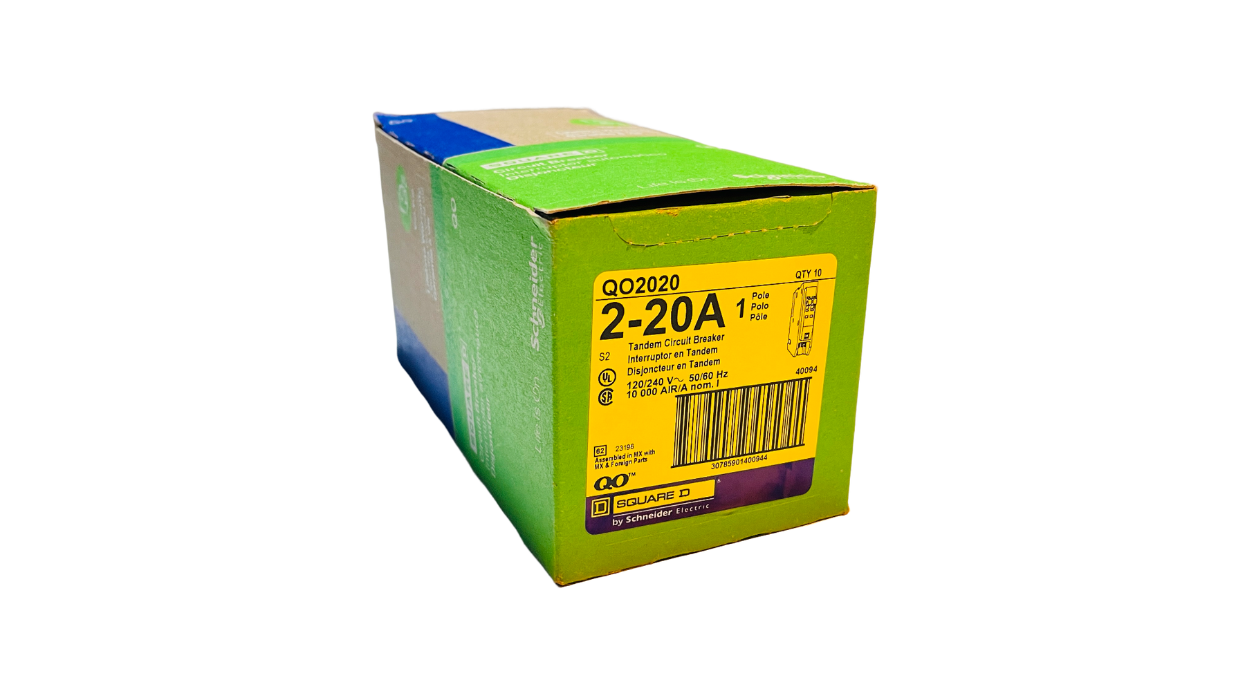 QO2020 - Square D - 20 Amp Tandem Circuit Breaker – Canada Breakers