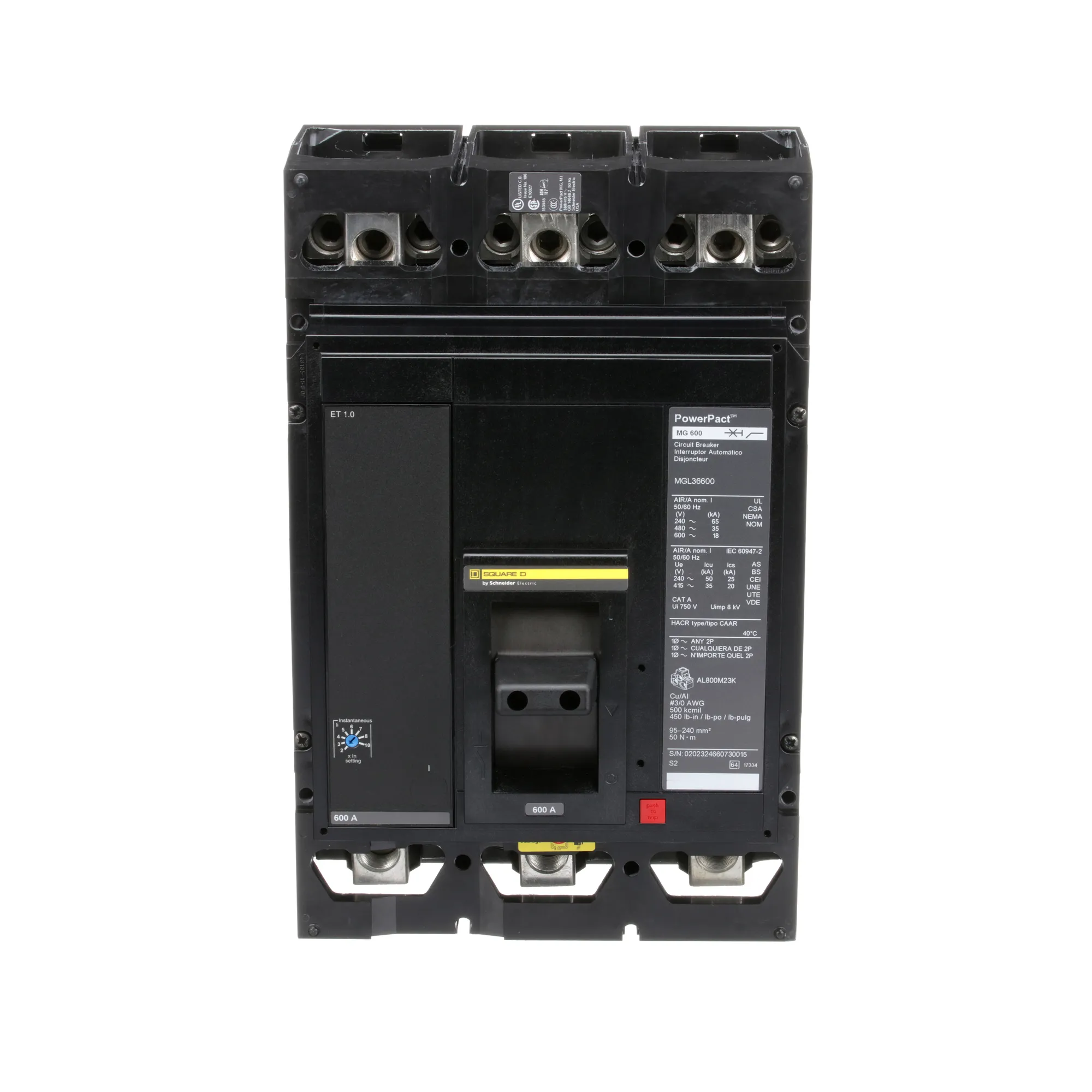 MGL36600 - Square D - Molded Case Circuit Breaker – Canada Breakers