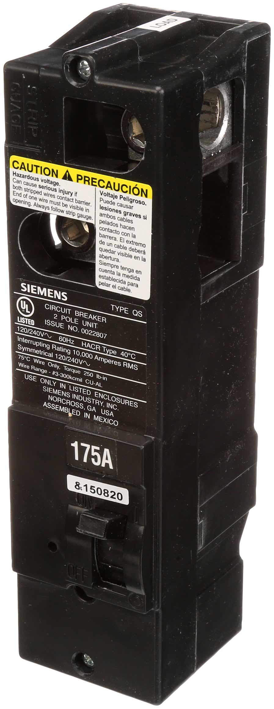 QS2175 - Siemens - Molded Case – Canada Breakers