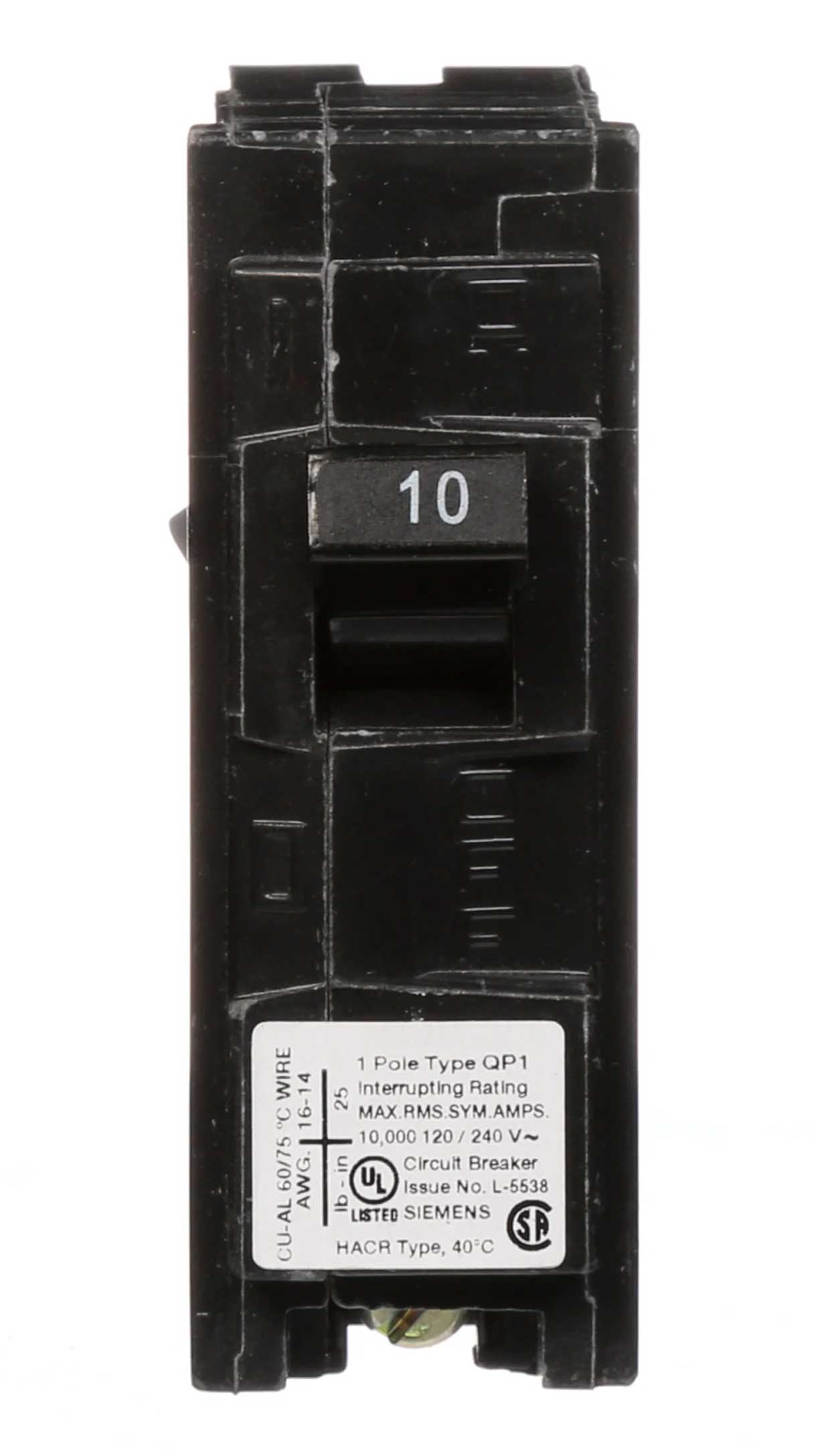 Q110 - Siemens - 10 Amp Molded Case Circuit Breaker – Canada Breakers