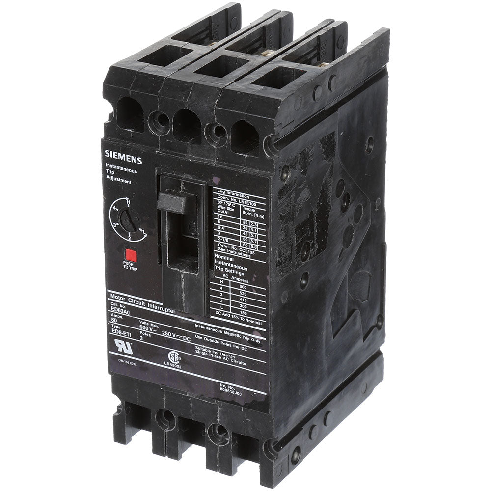 ED63A040L - Siemens - Molded Case Circuit Breaker – Canada Breakers