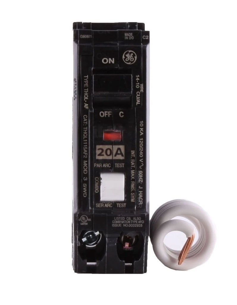 THQL1120AF2 - GE 20 Amp Arc Fault Circuit Breaker | Canada Breakers